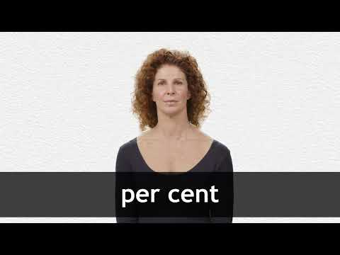 PER CENT definition and meaning | Collins English Dictionary