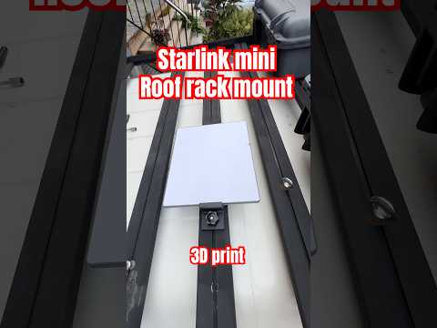 Starlink mini roof rack mount with quick release #starlink #starlinkinstallation #overlanding
