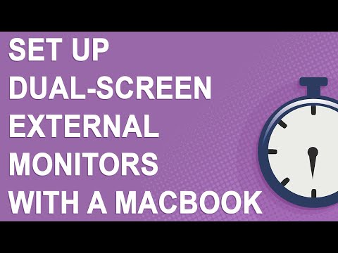 How to set up DUAL SCREEN external monitors on an Intel Macbook using HDMI to USB-C dongles