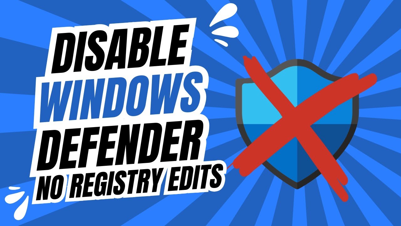 Disable Windows Defender Permanently! (No Registry Edits Required) in 2026