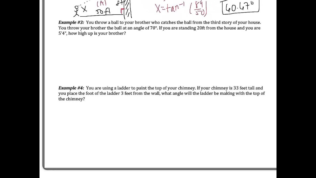 Trigonometry Word Problems!