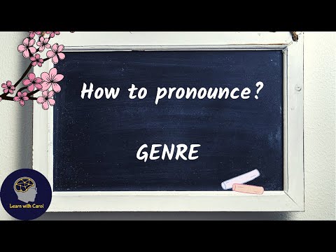 How to pronounce the word GENRE | Spoken English learning in Tamil