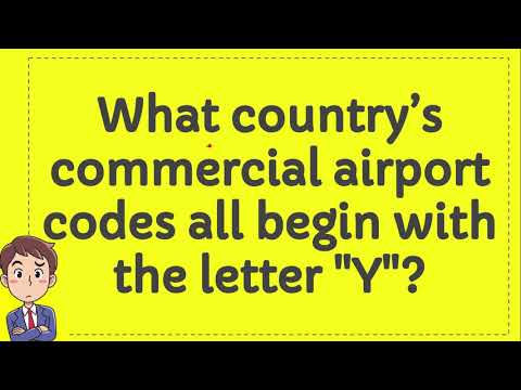 What country's commercial airport codes all begin with the letter Y?