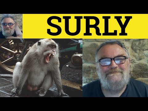 🔵Surly Meaning - Surly Examples - Define surly - Describing People - Surly Explained - Surly Defined