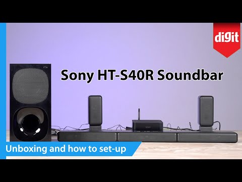 Unboxing and how to set up the Sony HT S40R soundbar
