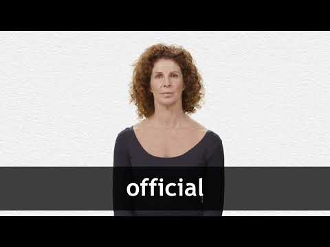OFFICIAL definition and meaning | Collins English Dictionary