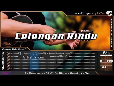 Fiersa besari - Celengan rindu - Fingerstyle Guitar Cover + TABS Tutorial