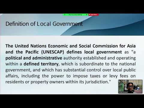 Local Government - Definition & Evolution
