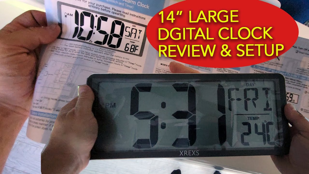 Slick LCD Clock for the Home Decor - XREXS 14