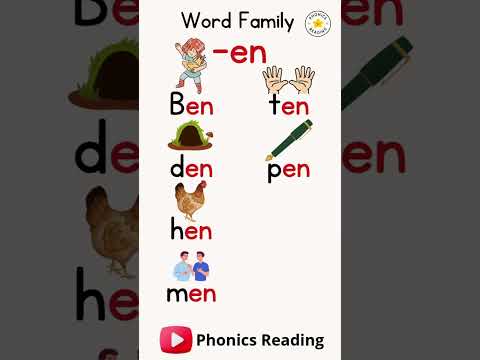 Word Family -en | Phonics for Kids