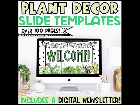 Plant Google Slides Template | Distance Learning