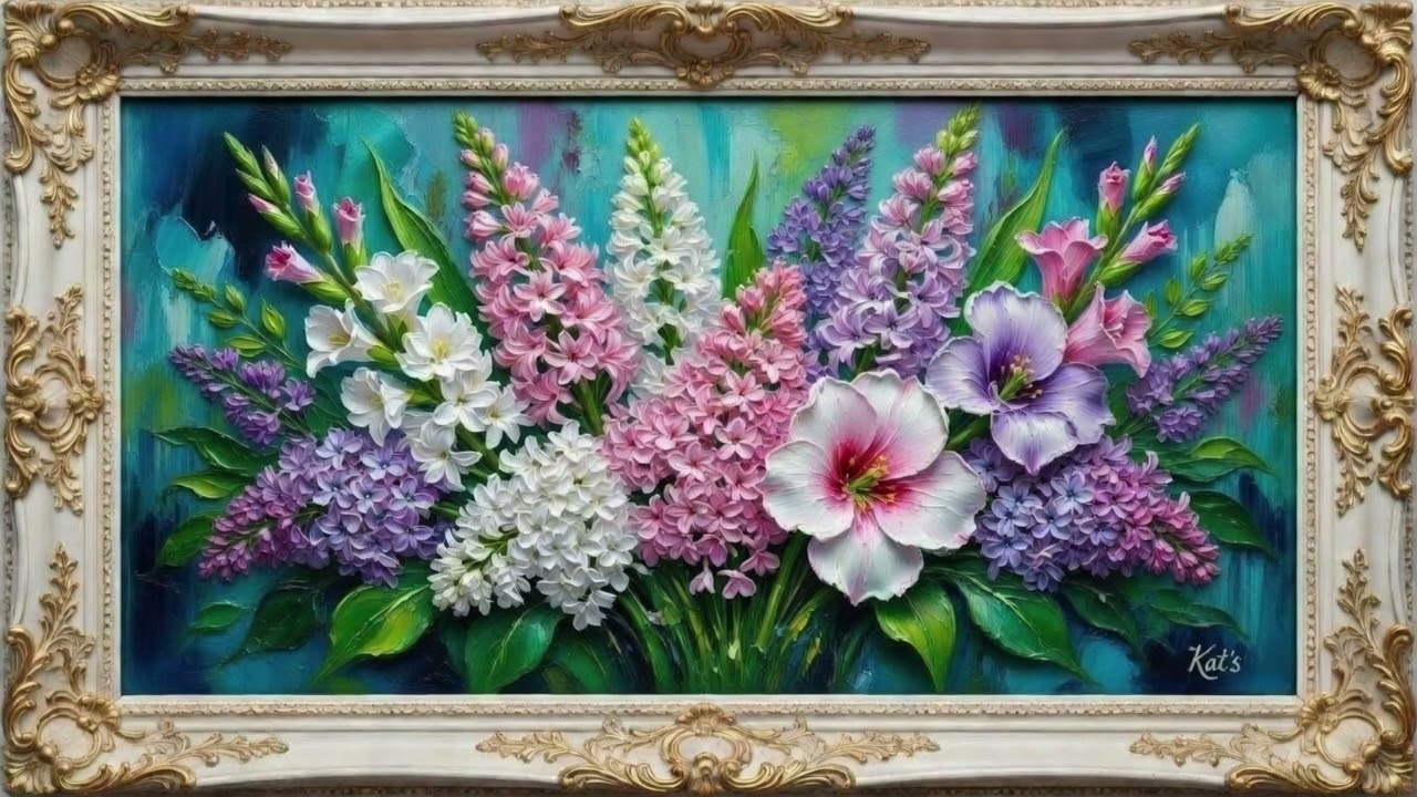 A Burst of Spring Flowers | screensaver | Frame TV Art | flores de primavera | वसंत के फूल