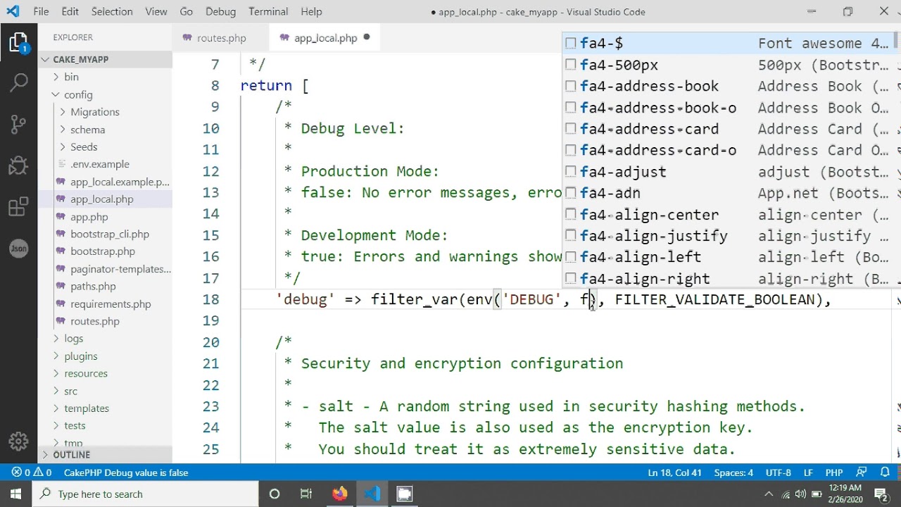 CakePHP 4 Admin prefix routing.(16)