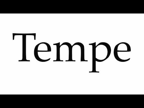 How to Pronounce Tempe