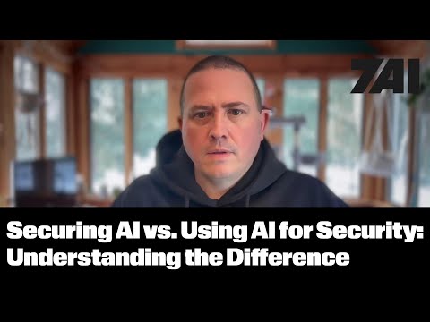 Securing AI vs. Using AI for Security: Understanding the Difference