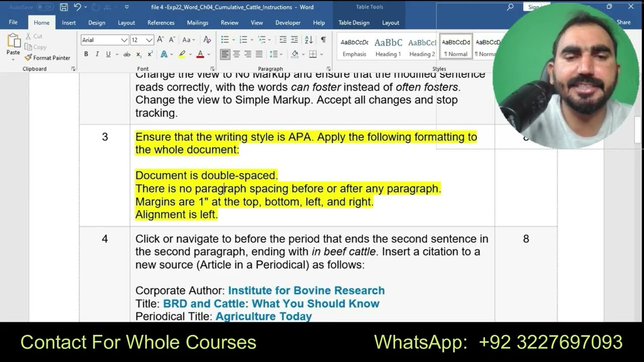 Exp22_Word_Ch04_Cumulative_Cattle | Word Chapter 4 Cumulative - Cattle | Word Ch04 Cumulative Cattle