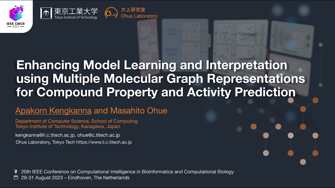 Enhancing model learning and interpretation using multiple molecular graph representation
