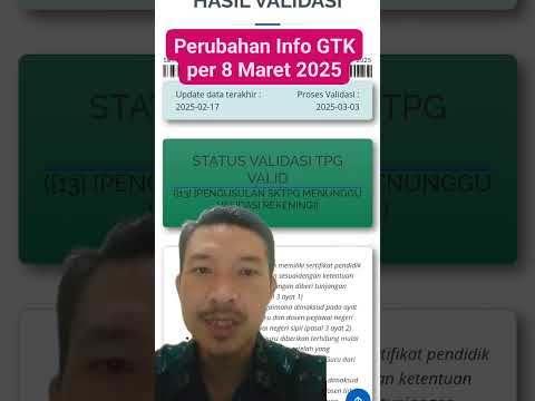Perubahan Info GTK per 8 Maret 2025 #infogtk2025 #dikdasmen #infogtk