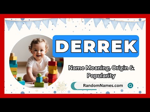 Derrek - Baby Boy Name Meaning, Origin & Popularity - RandomNames.com