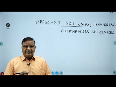 Science and Technology by CH Mohan sir RC Reddy Faculty