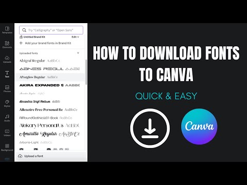How to upload fonts to Canva Tutorial