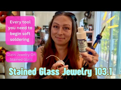 Every soldering tool needed to get started in stained glass or soft solder jewelry- Soldering part 1