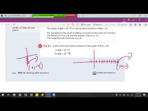 10-1 The Square Root Function