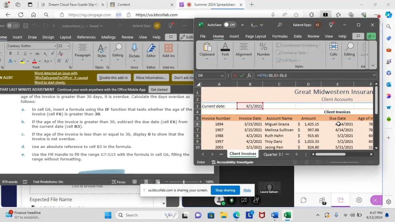 CTS 130 Excel Module 3 SAM Project