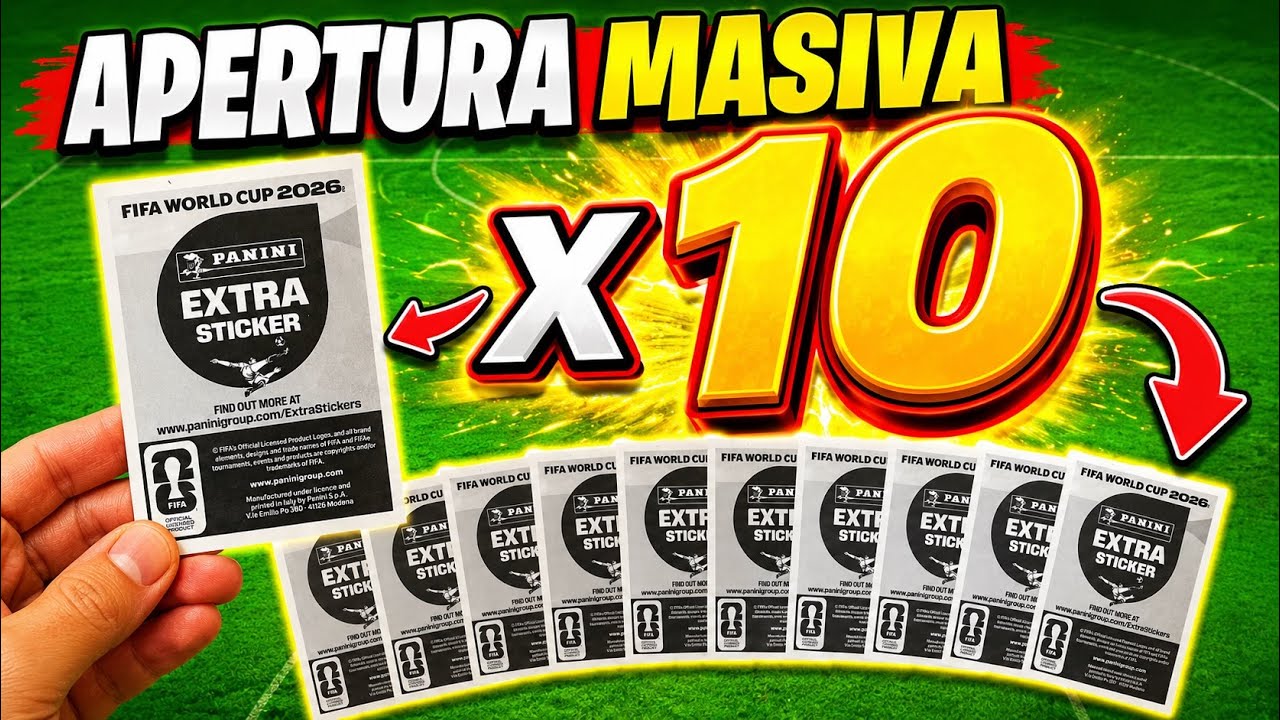 APERTURA MASIVA de EXTRA STICKERS Nunca antes vista 🔥Album Panini Mundial 2026