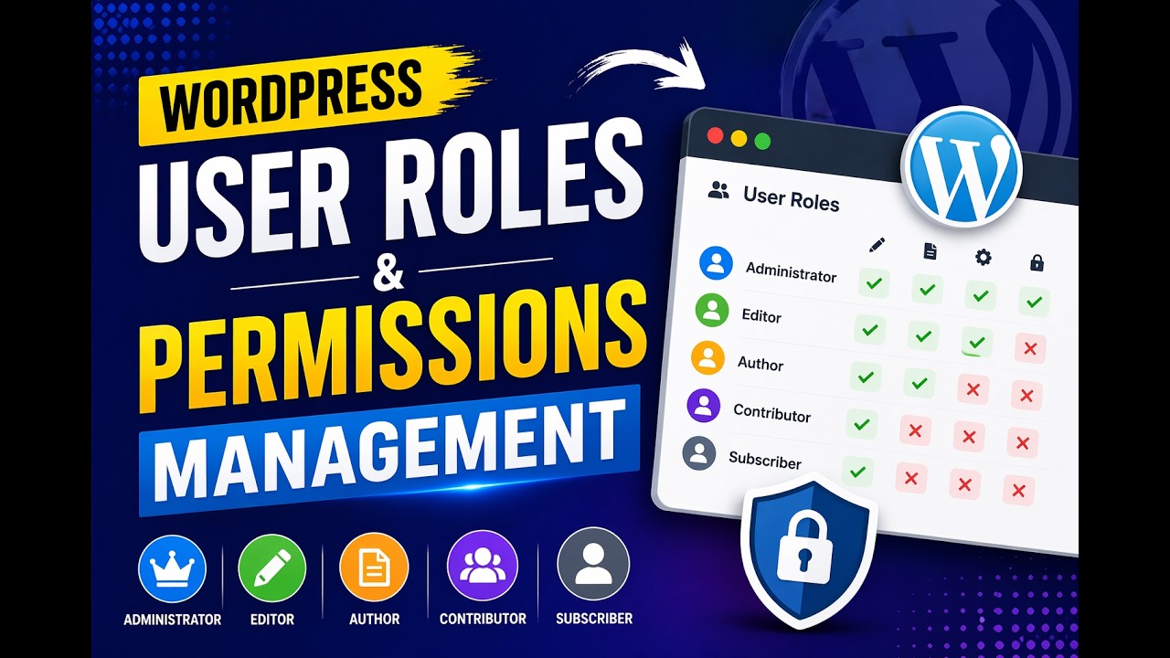 WordPress User Roles Explained (Admin, Editor, Author & More)