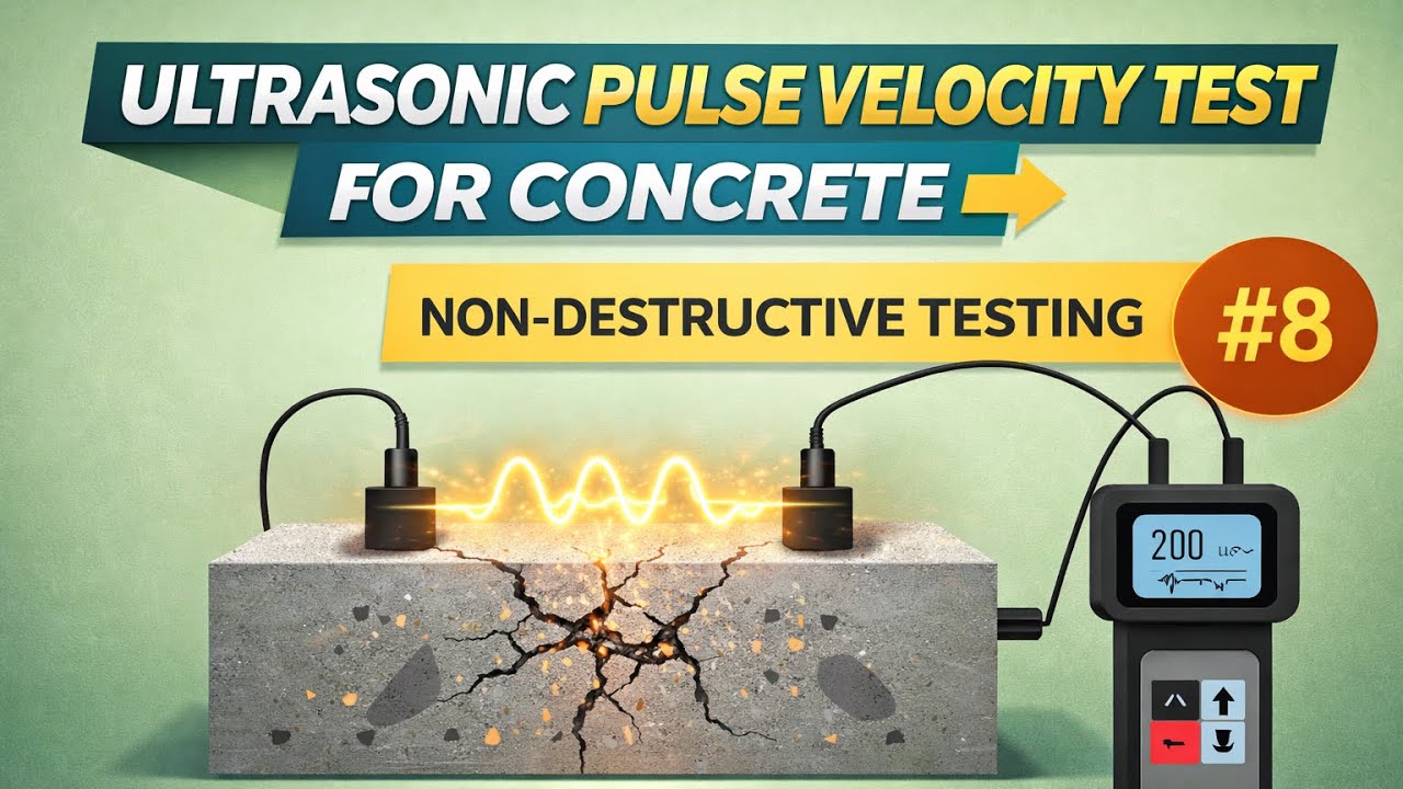 Ultrasonic Pulse Velocity Test for Concrete || Non-Destructive Testing Methods (NDT) #8