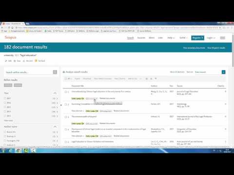 Scopus Advanced Search