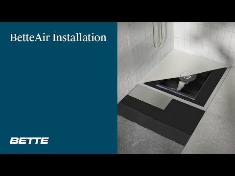 Bette | Installation of the floor-level shower BetteAir