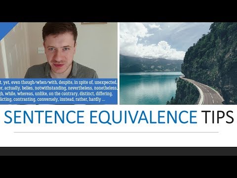 Tips for Sentence Equivalence Video Lecture - Verbal Reasoning for GRE