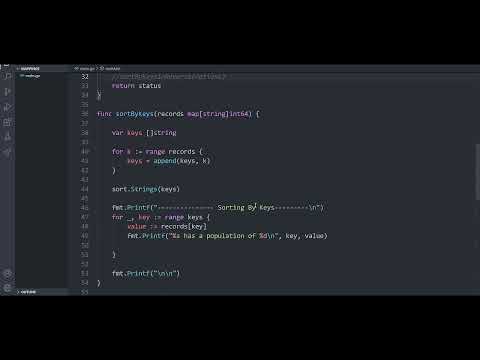 Understanding Maps In Golang - Map Sorting By Keys
