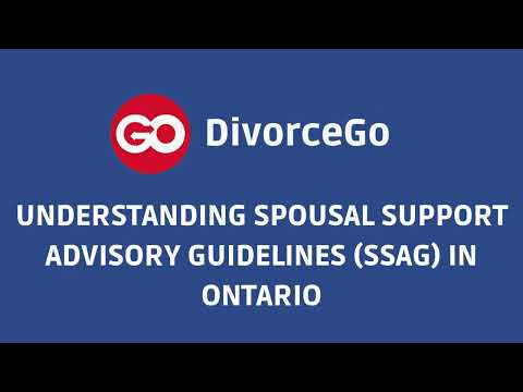 Understanding Spousal Support Advisory Guidelines SSAG in Ontario