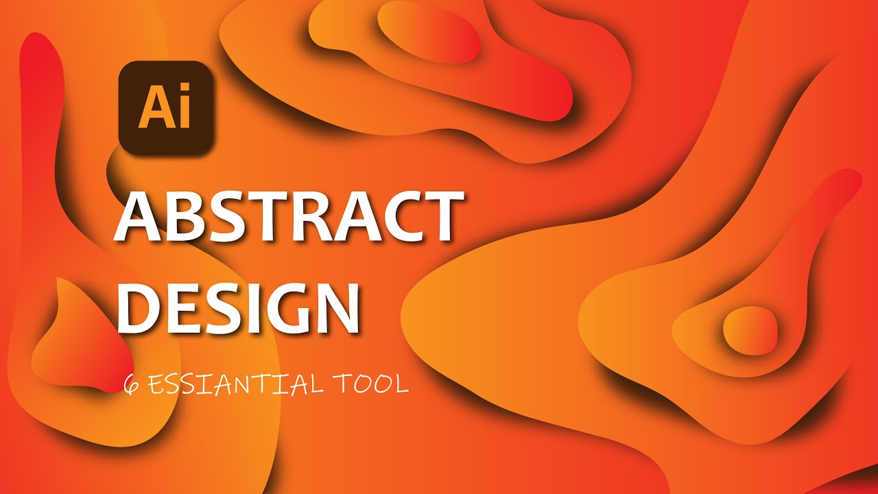 ONLY 6 TOOLS CREATE (ABSTRACT BACKGROUND DESIGN) IN ILLUSTRATOR CC