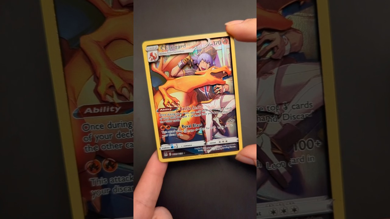 I made a Charizard 3D Pokémon Card 🔥