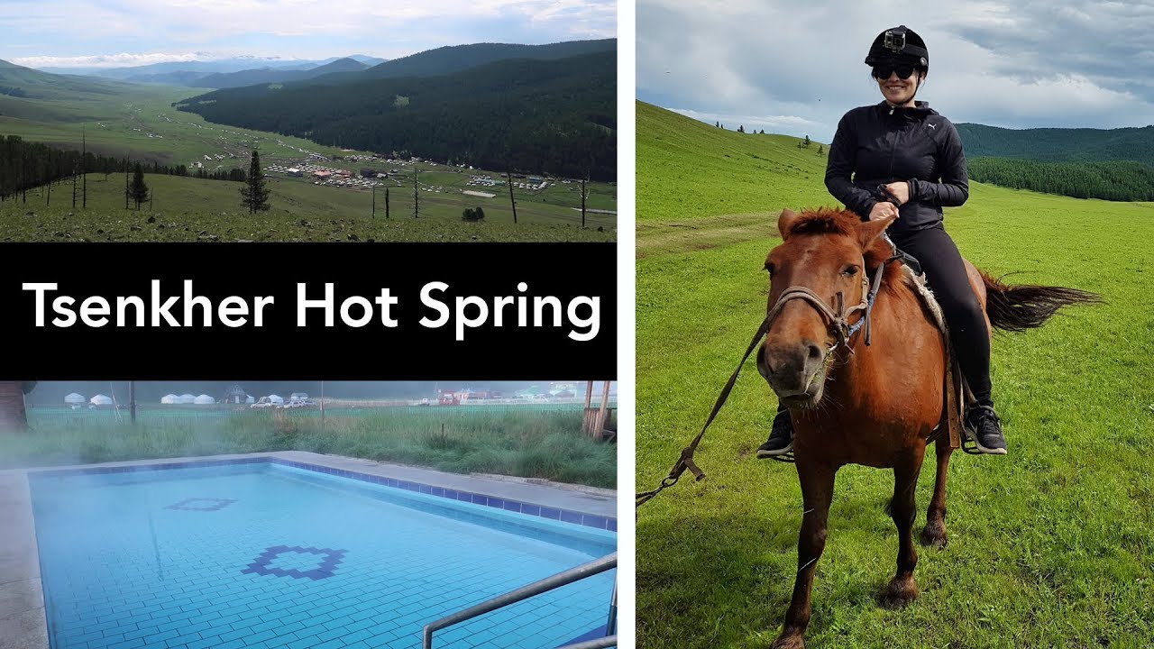 HOT SPRING AND HORSES | Tsenkher, Mongolia