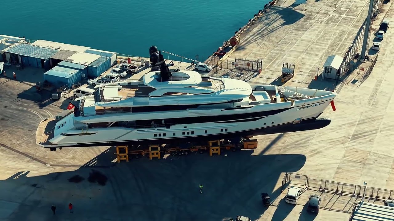 BILGIN’S  52-METER YACHT NB83 TOUCHES WATER: A MAJOR MILESTONE ACHIEVED IN ANTALYA