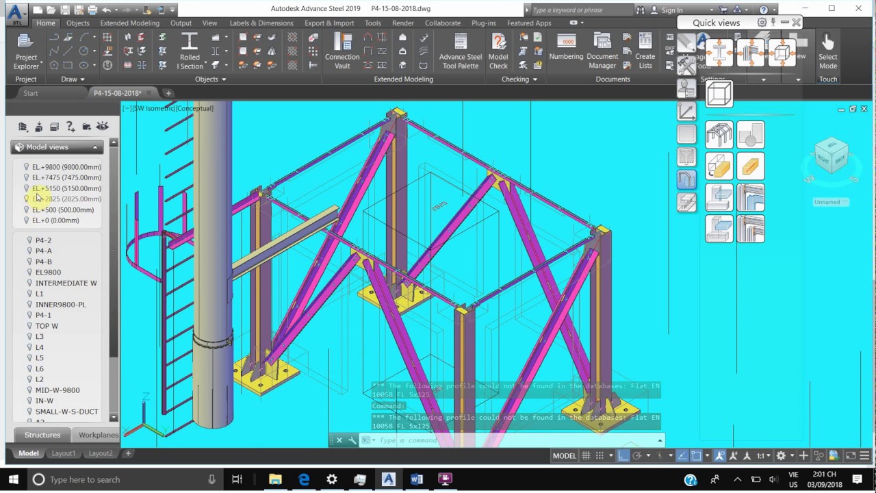 ADVANCE STEEL 2019-PROJECT EXPLORER-DW
