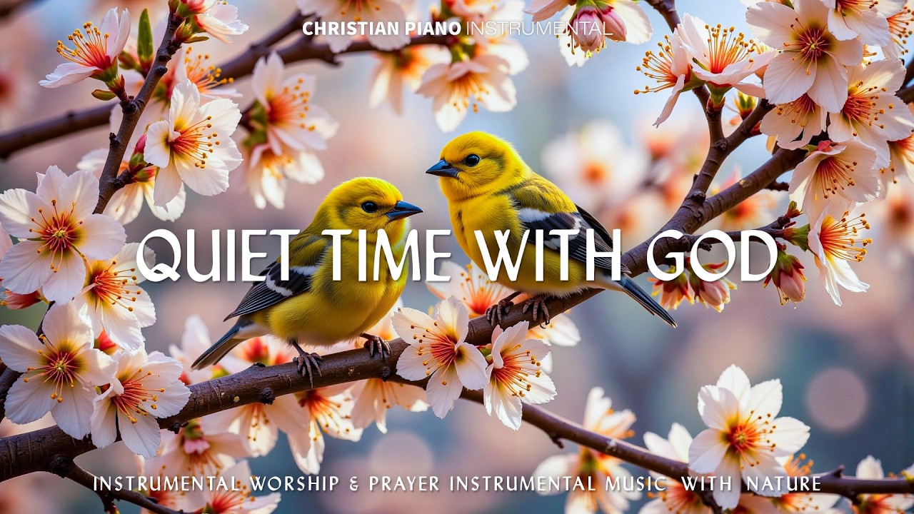 QUIET TIME WITH GOD: Peaceful Worship Piano 🌿 Inspiring Bible Verses for Prayer & Reflection