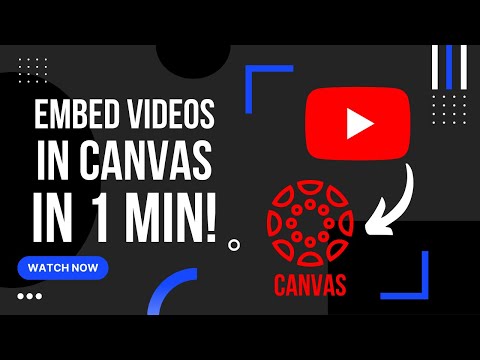 Embed a Video into Canvas LMS
