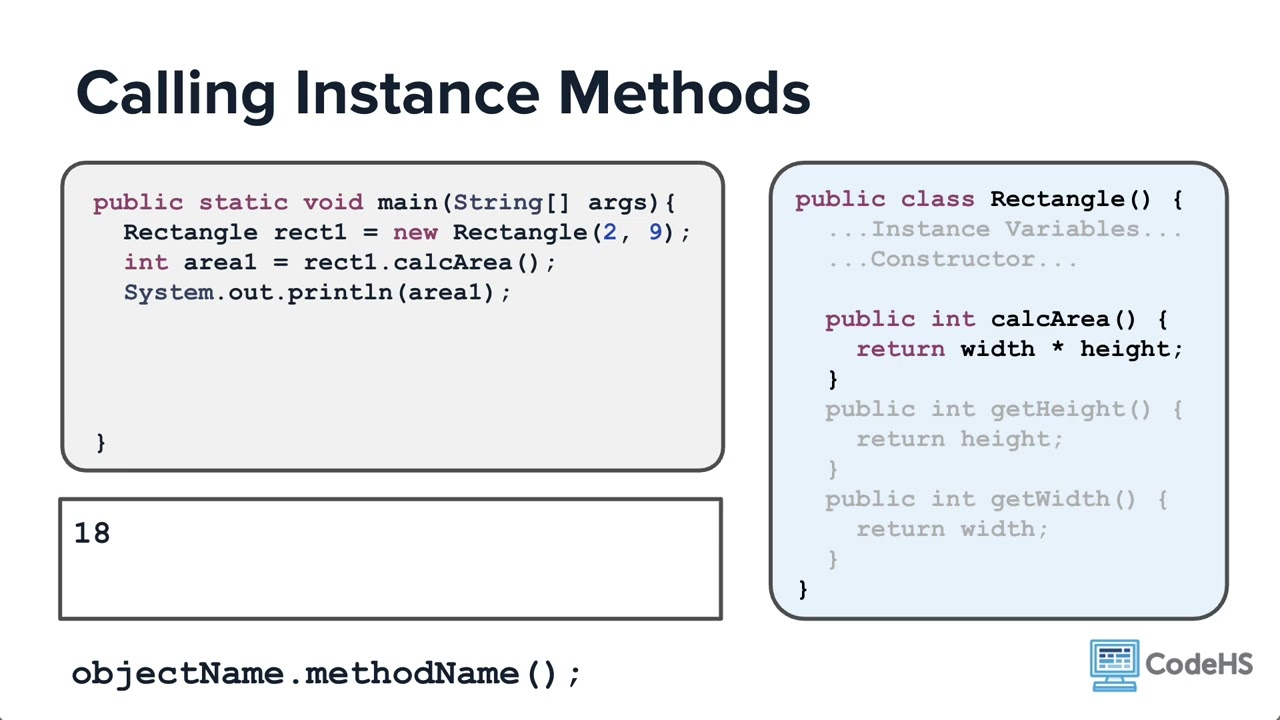 Calling Instance Methods