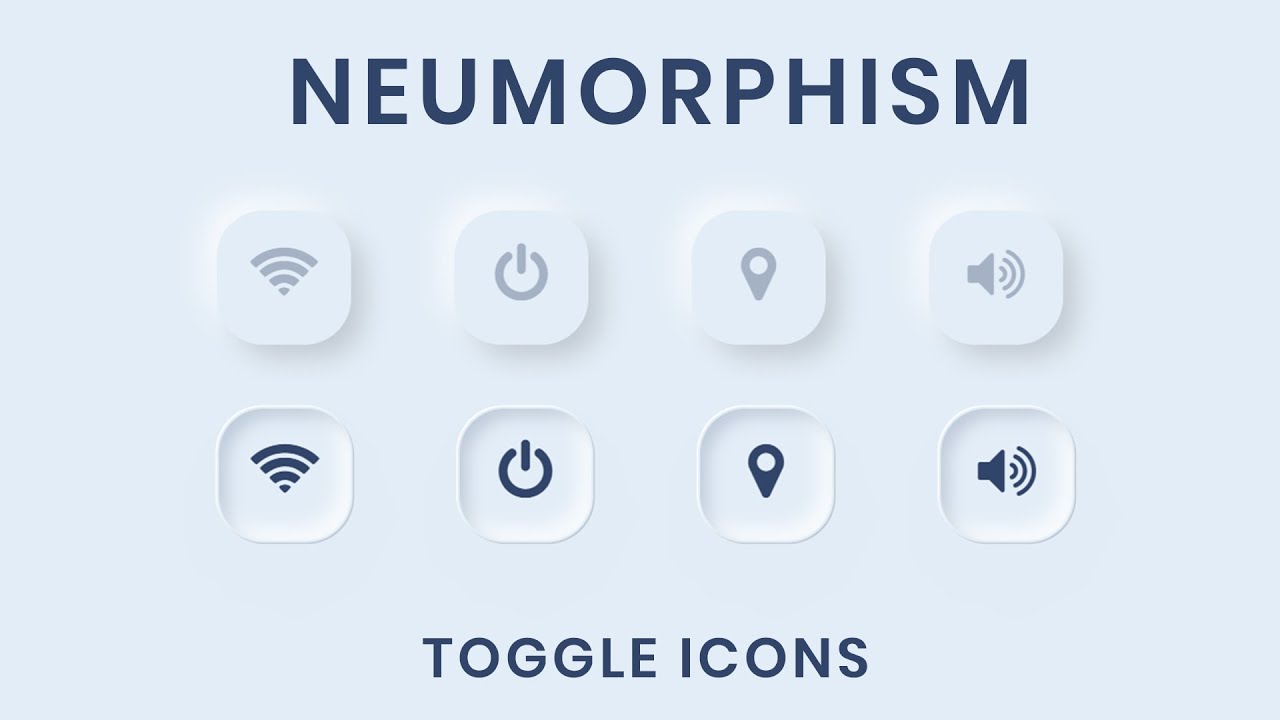 Neumorphism Toggle Switch Buttons | Neumorphism Mobile UI Design | HTML5 | CSS3 | Tutorial In Hindi