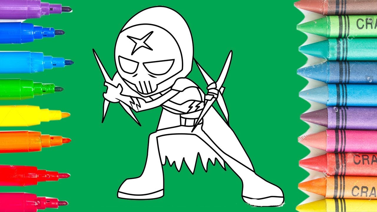 How to Draw Teen Titans Red X | Kids coloring Pages | Children Drawing Learn Colors