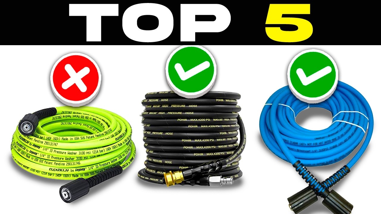 TOP 5 BEST PRESSURE WASHER HOSES 2026 | HEAVY DUTY HOSES on AMAZON