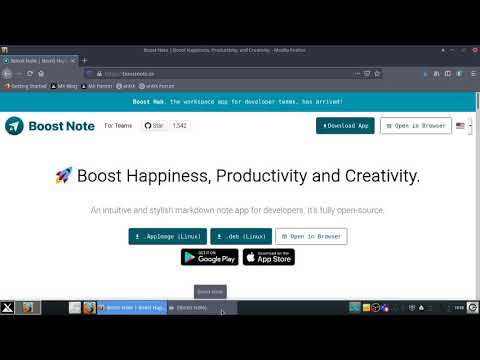 Notes taking App for Linux Boost Note
