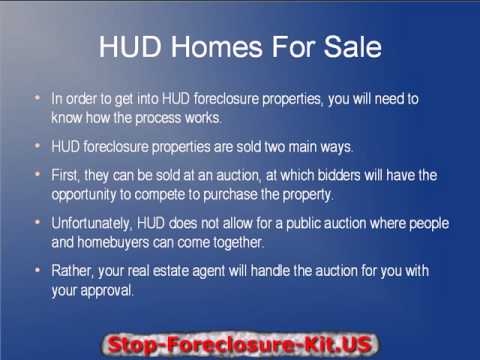 How Can I Find Out About HUD Homes For Sale? | Stop Foreclosure Kit