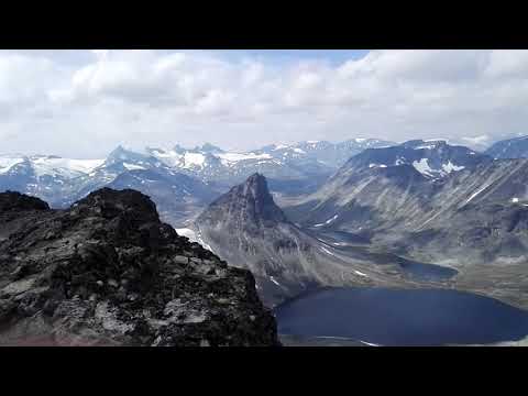 Panoramic view from Visbreatinden, Leirvassbu, Jotunheimen